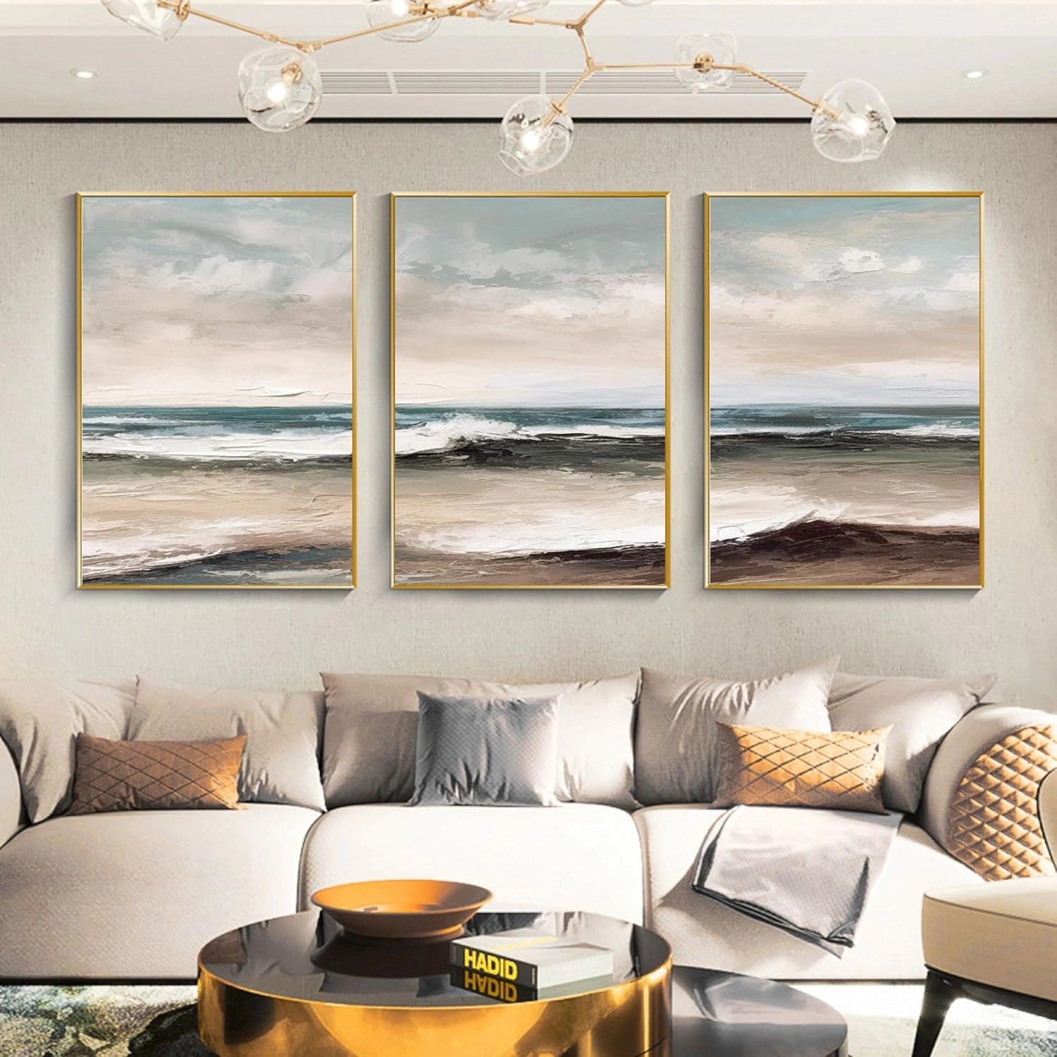 Sea & Sky Textured Art Set of 3 #MS110
