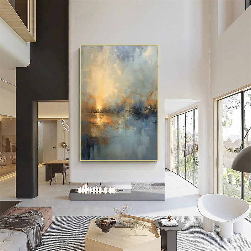 Original Wabi Sabi Abstract Wall Artwork Painting Large Room Decor #WS420