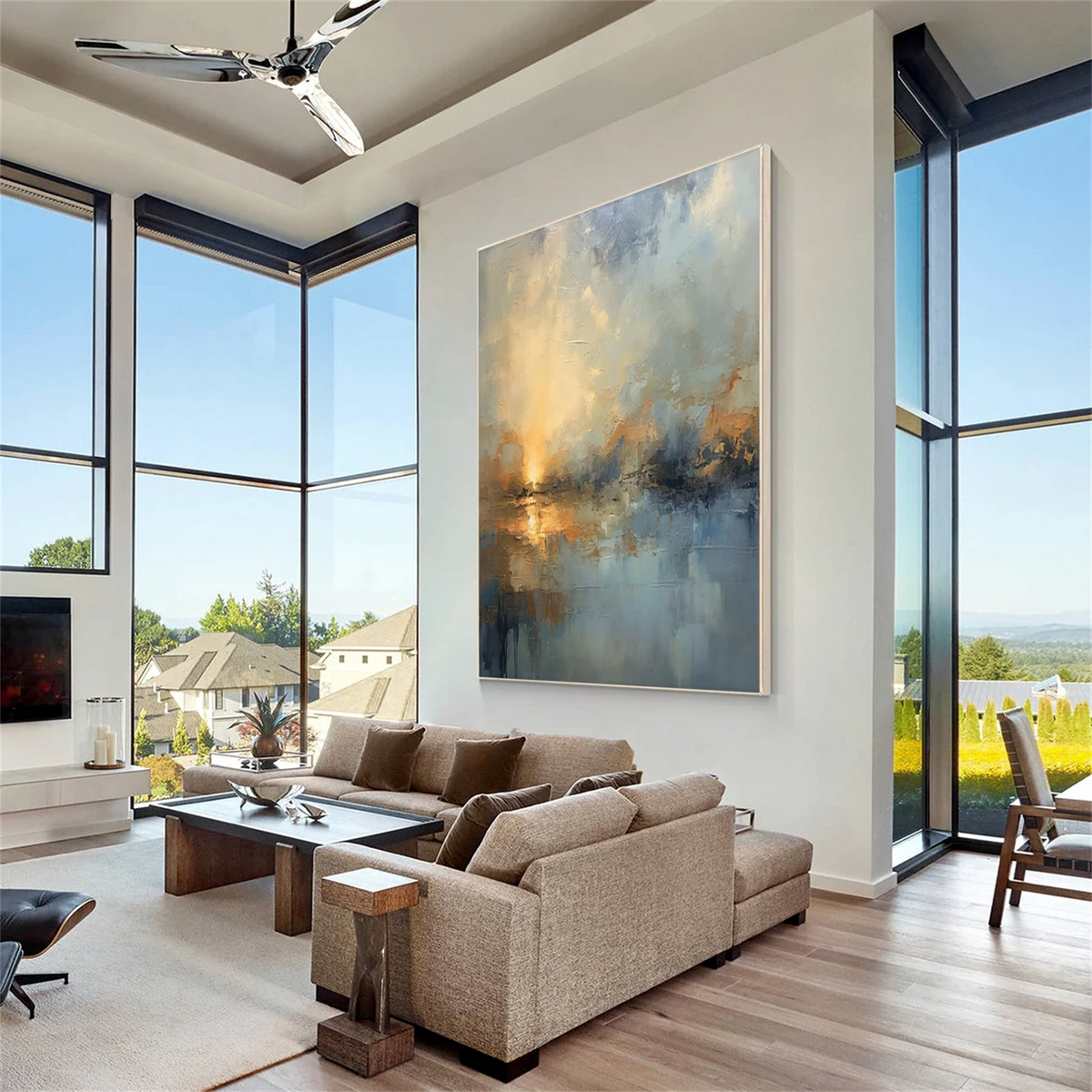 Original Wabi Sabi Abstract Wall Artwork Painting Large Room Decor #WS420