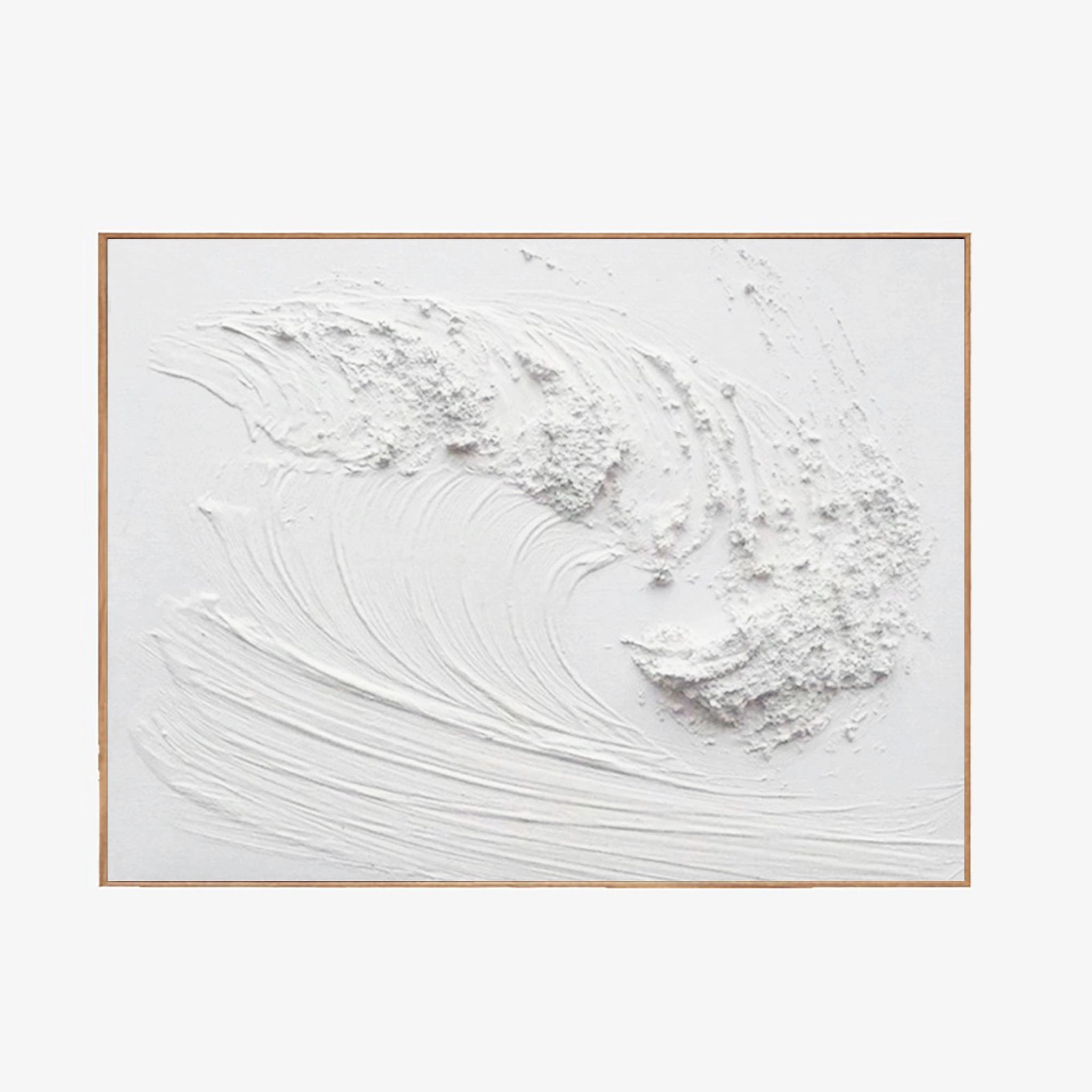 Plaster Art Textured Minimalistic Painting on Canvas for Room Decor #MM042